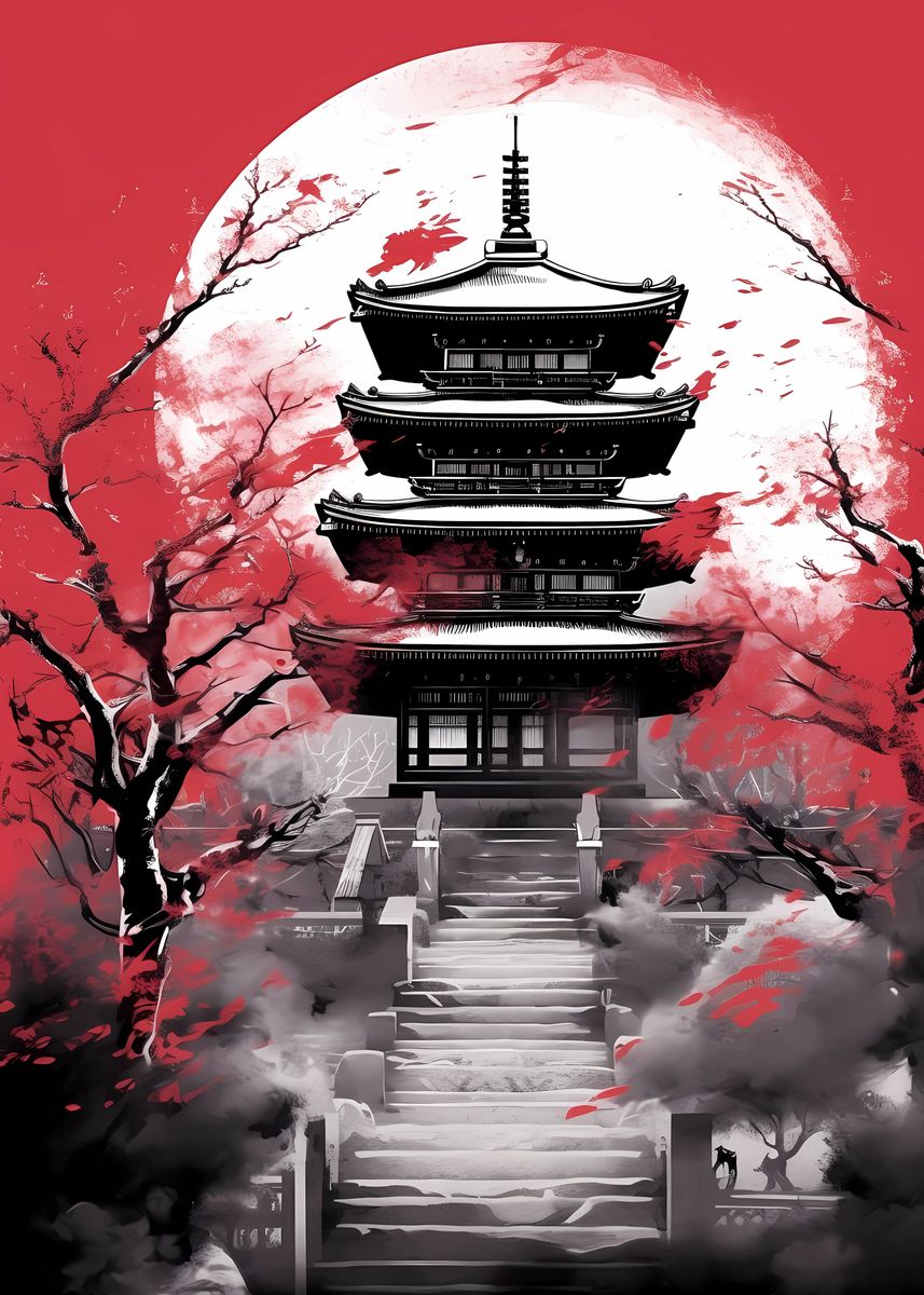 'Samurai Japan' Poster, picture, metal print, paint by DecoyDesign ...
