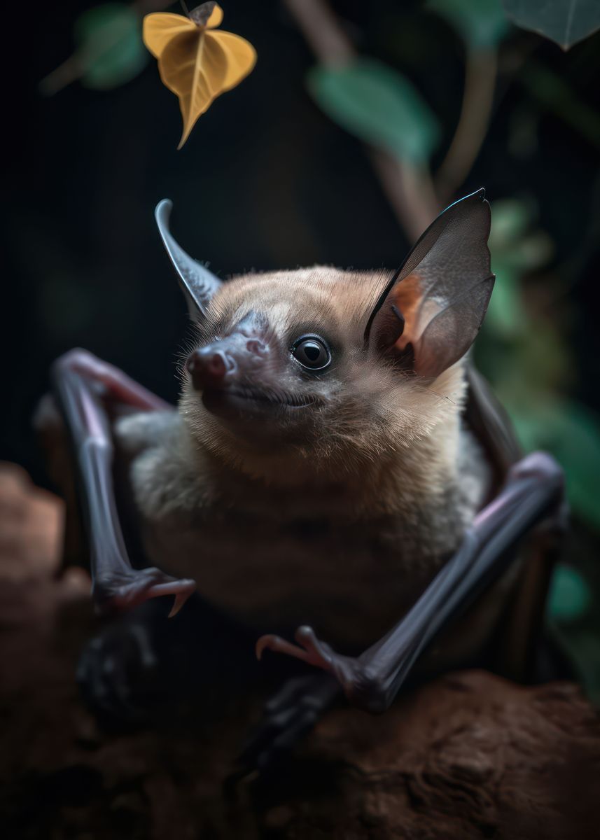 'Fanged bat' Poster, picture, metal print, paint by Zooscape Wildlife ...