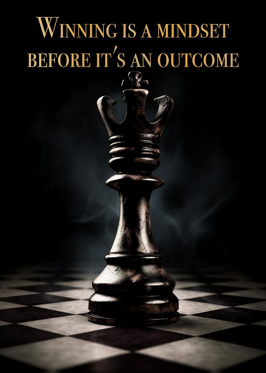 'Winning is a mindset' Poster, picture, metal print, paint by MaluBobo ...