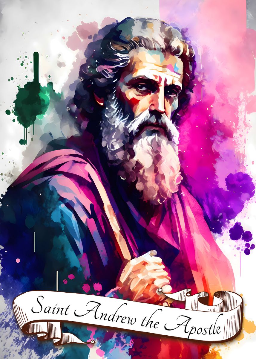 'Saint Andrew the Apostle' Poster, picture, metal print, paint by ...