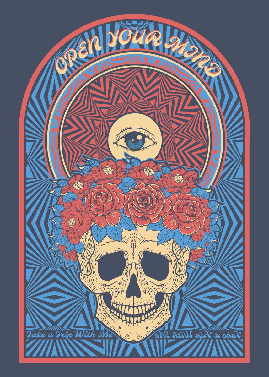 'open your mind' Poster, picture, metal print, paint by Anil Gamble ...