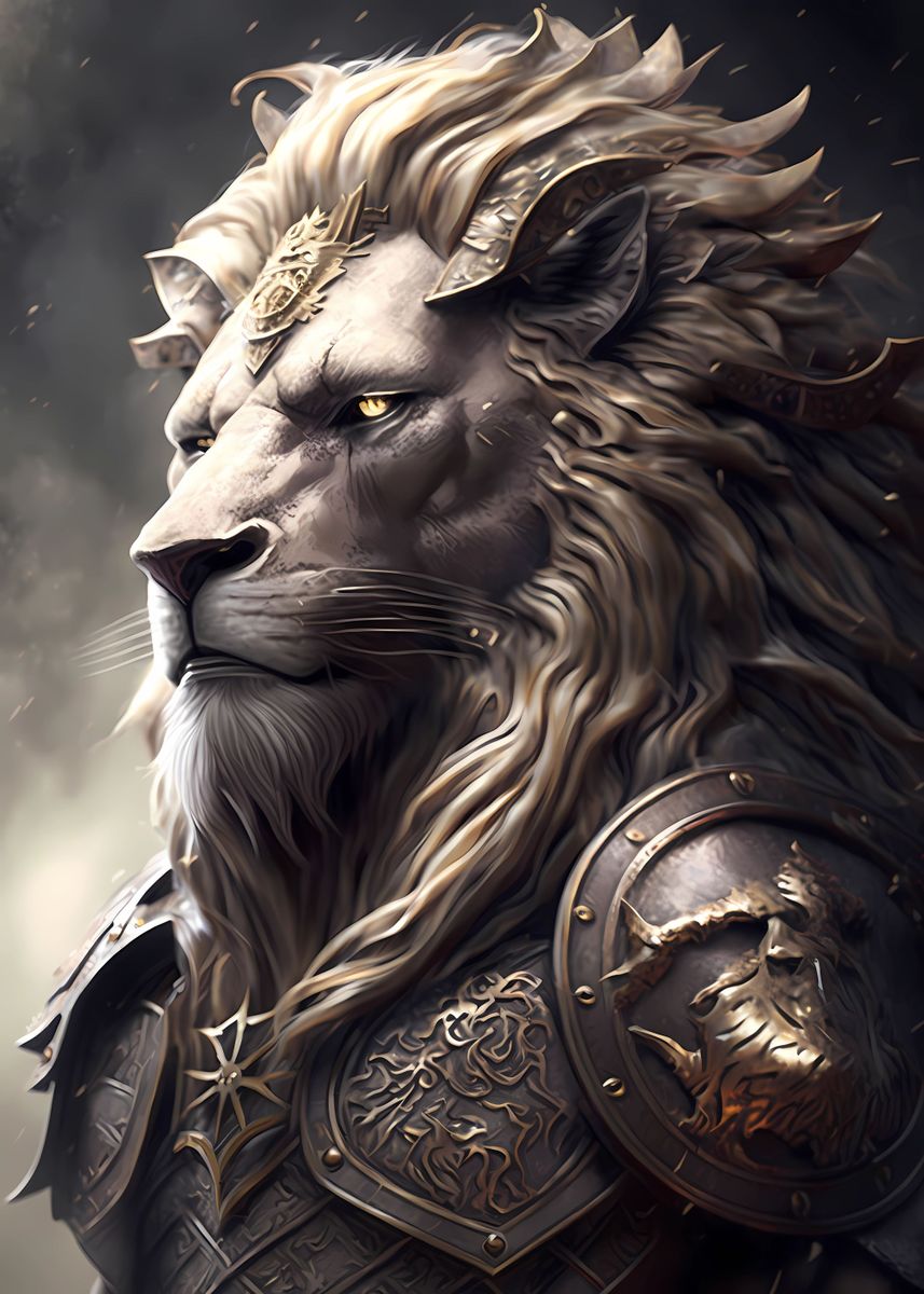 'Lion Fairy tale' Poster by Keeling Creative | Displate