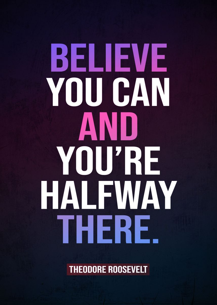 'Retro Simple Quote' Poster, picture, metal print, paint by Oliver Qo ...