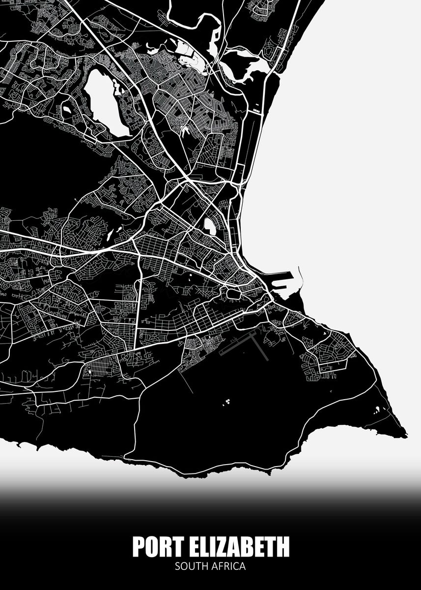 'Port Elizabeth S Africa' Poster, picture, metal print, paint by Zake ...