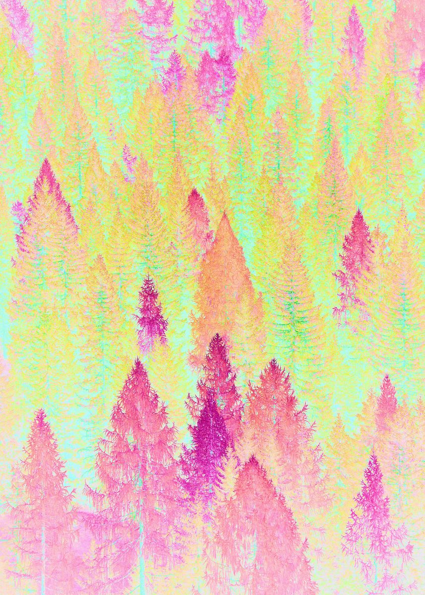 'Painted Forest' Poster by Uma Gokhale | Displate