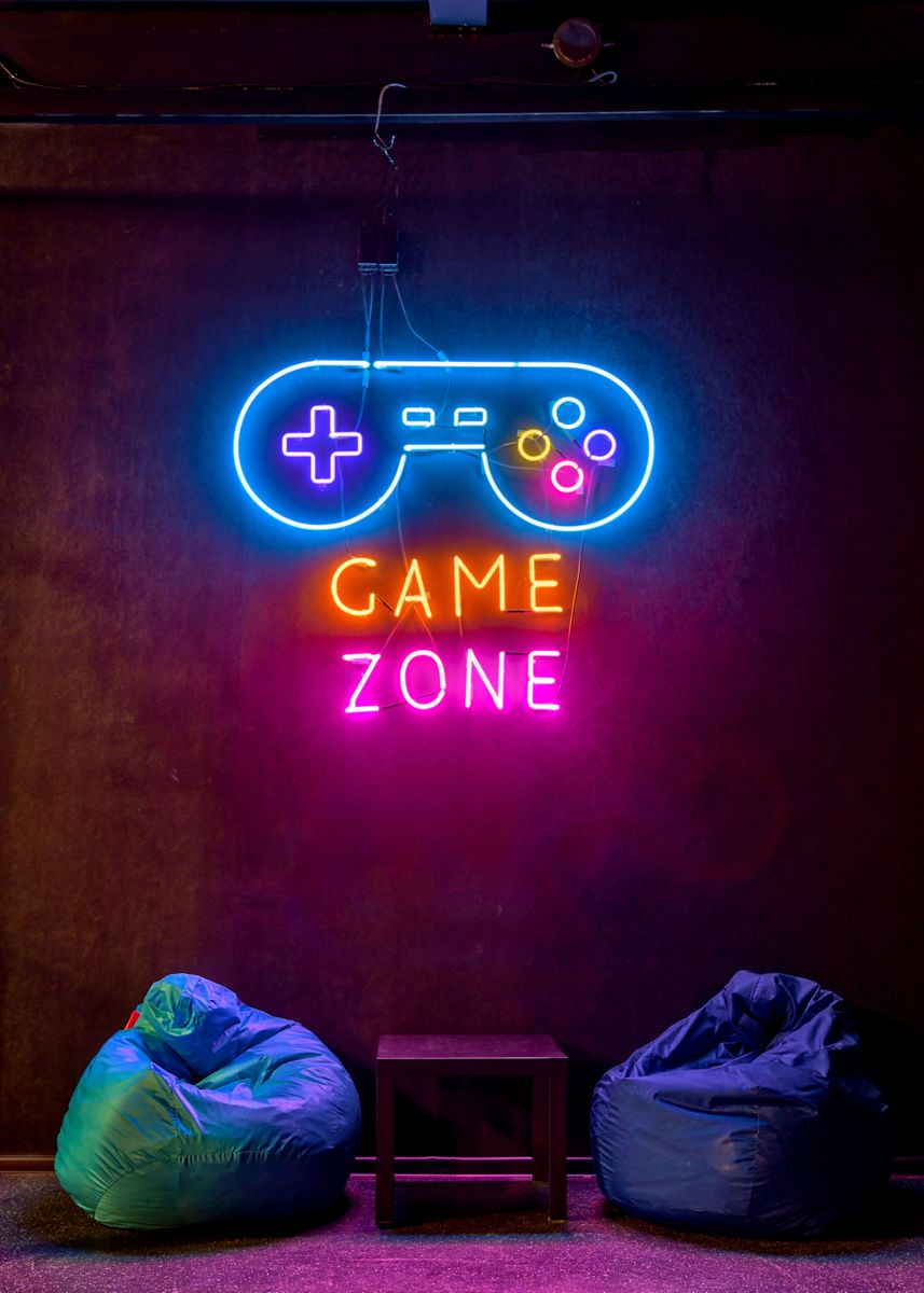 'Gaming zone' Poster, picture, metal print, paint by FotoKonzepte | Displate