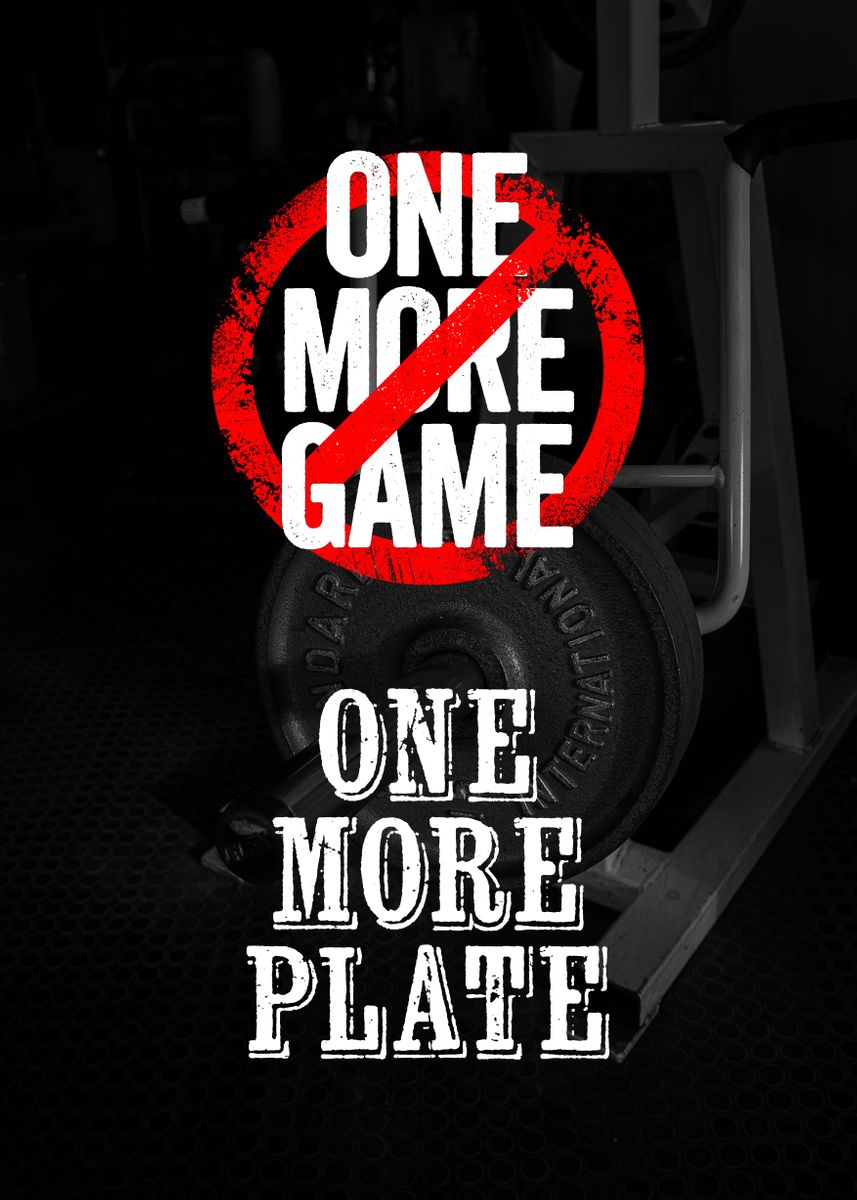 'One More Plate' Poster, picture, metal print, paint by Mr Penguin ...