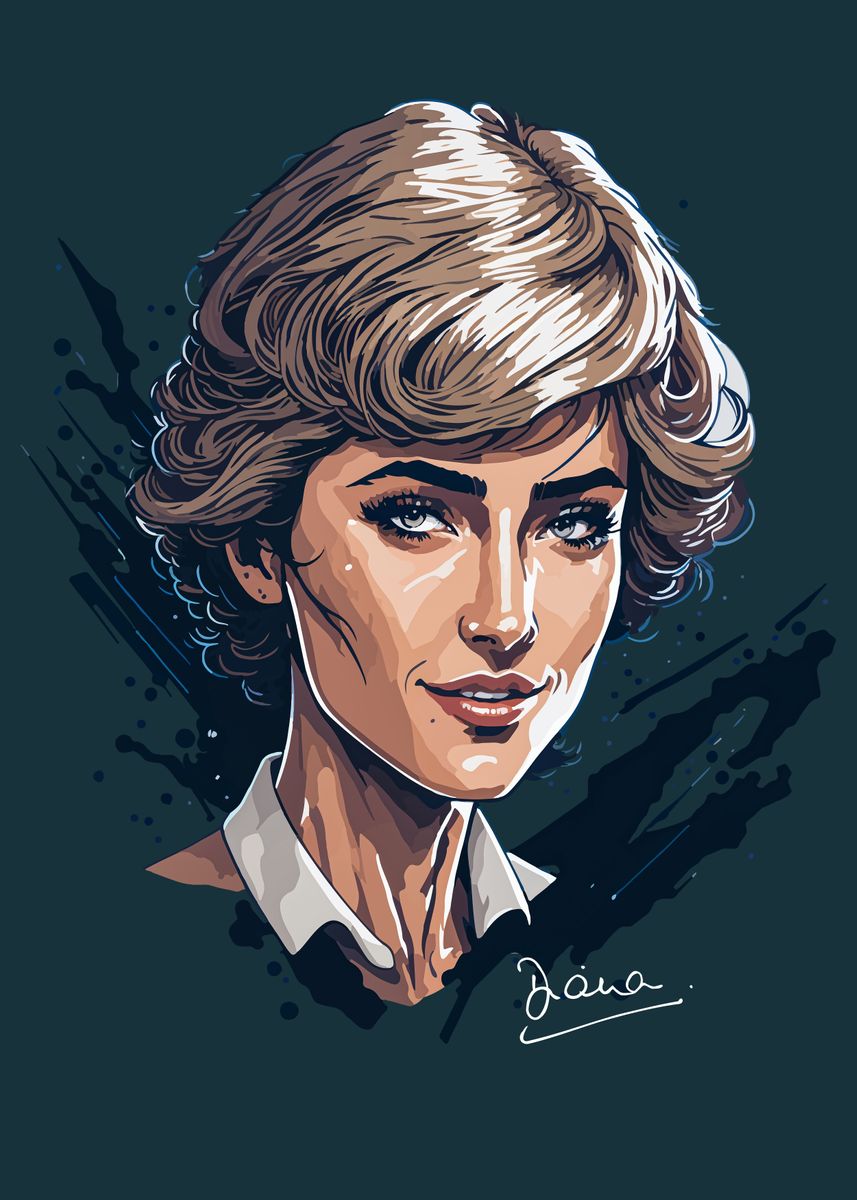 'Diana Princess of Wales' Poster by DesignerMind | Displate