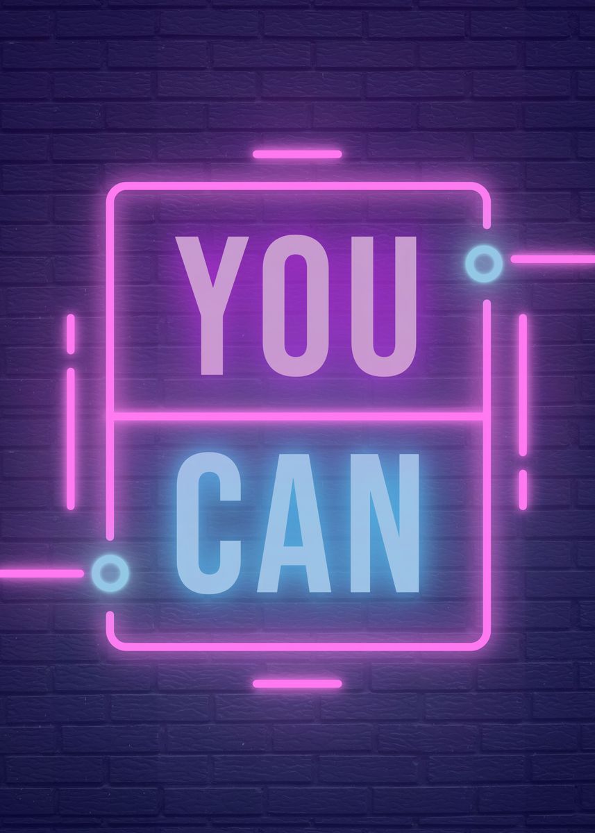 'You Can Motivation' Poster, picture, metal print, paint by Wisnu ...