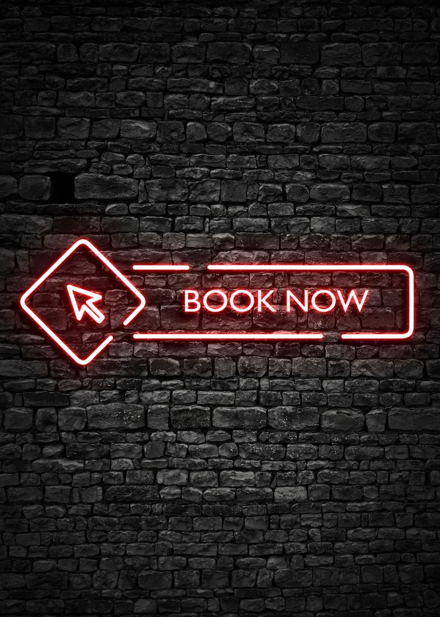 'Book now' Poster, picture, metal print, paint by Azlan Xavier | Displate