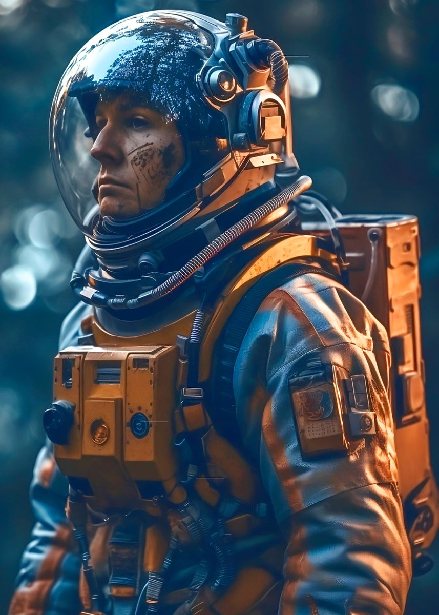 'Astronauts Space Suits' Poster by Pedro Venancio | Displate
