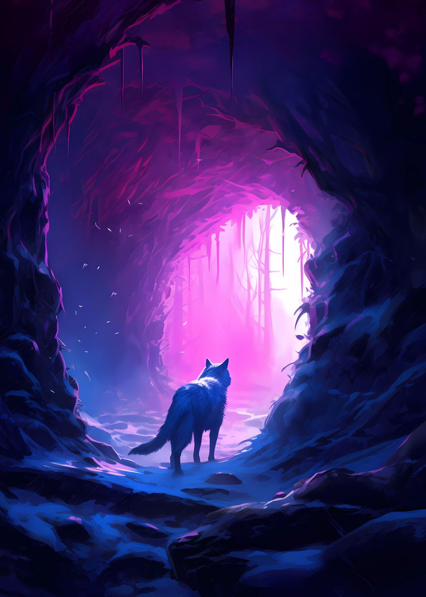 'Wolf in the Cave' Poster by Jamestar | Displate