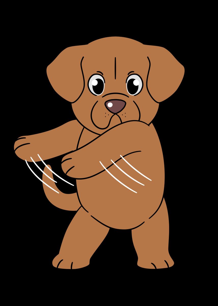 'Bordeaux Dog Flossing' Poster by PetPrints | Displate