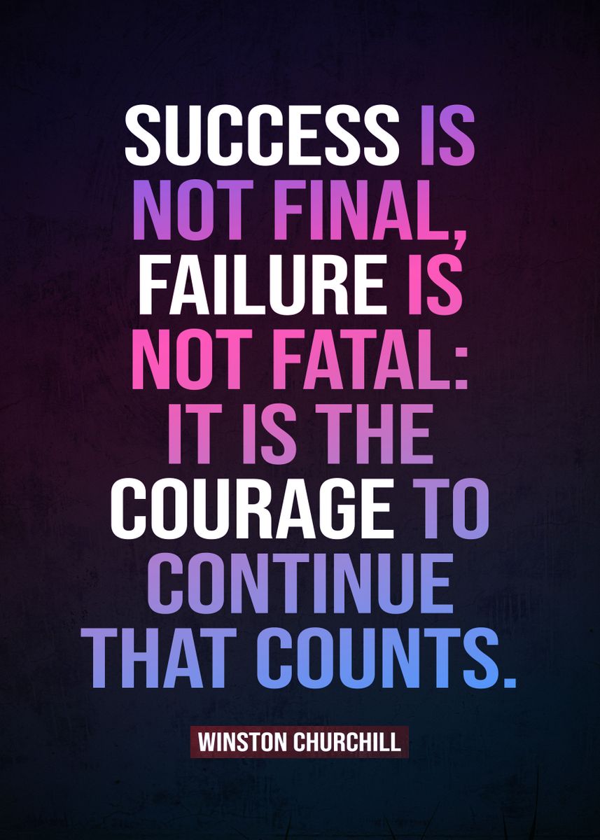 'Retro Simple Quote' Poster, picture, metal print, paint by Oliver Qo ...