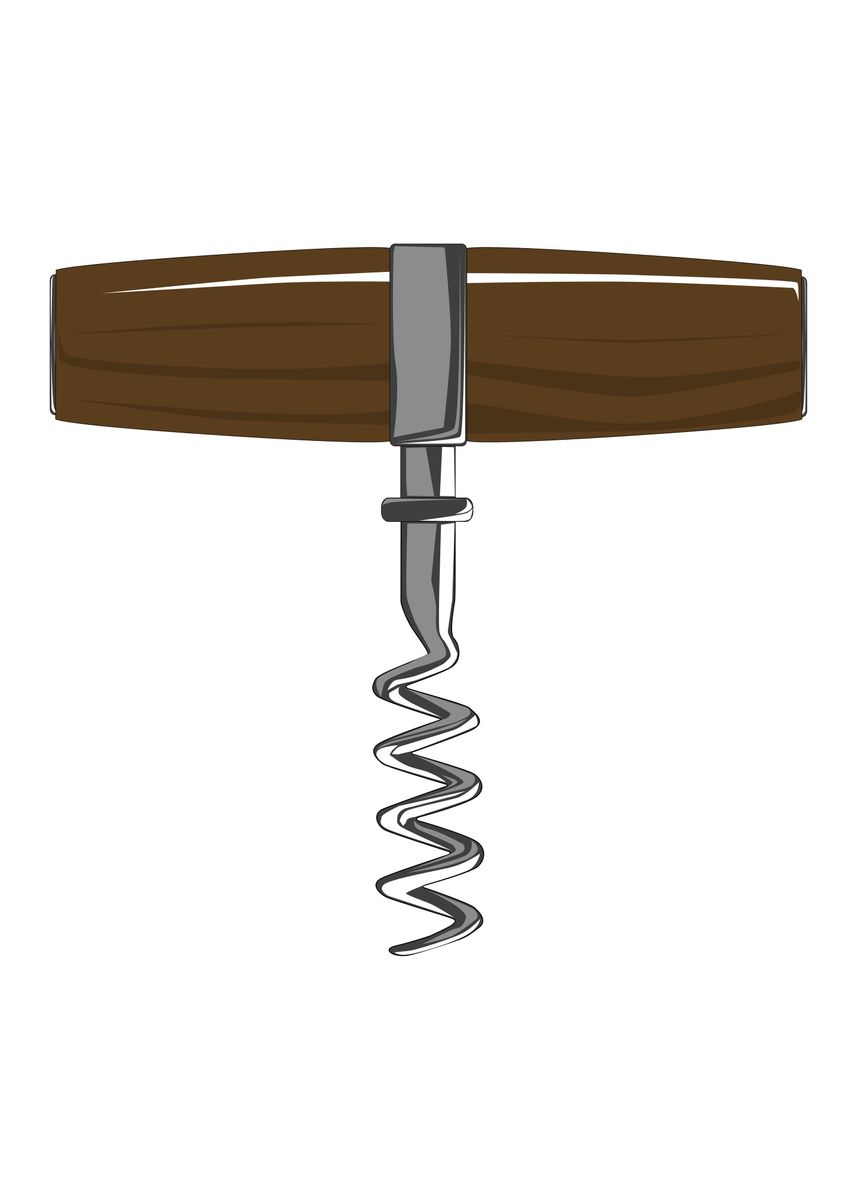 'Corkscrew' Poster, picture, metal print, paint by HomeStead Digital ...