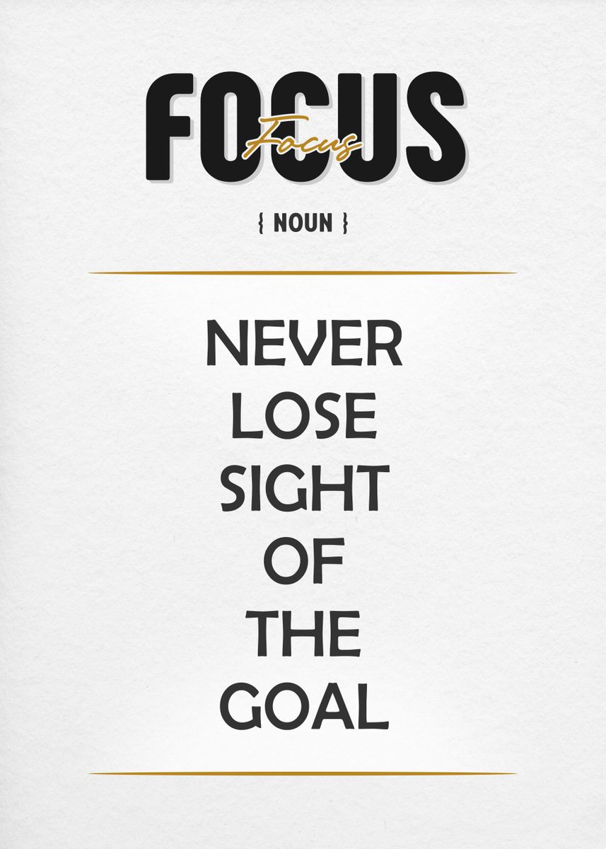 'focus trilogy' Poster, picture, metal print, paint by yunur mawan ...