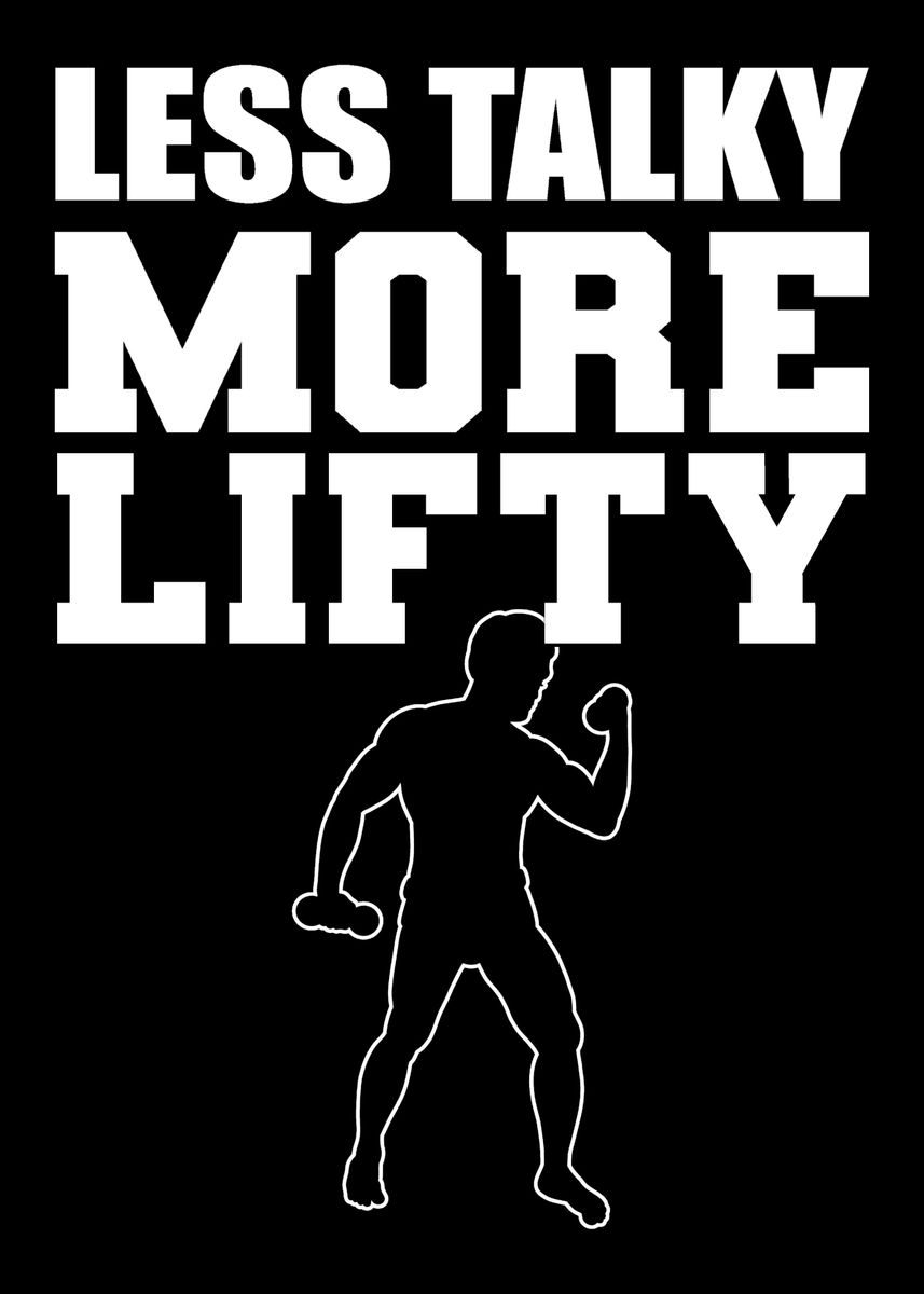 'Less Talky Personal Traine' Poster, picture, metal print, paint by ...