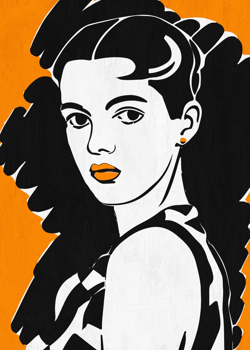 'Retro Fashion Woman' Poster, picture, metal print, paint by ...