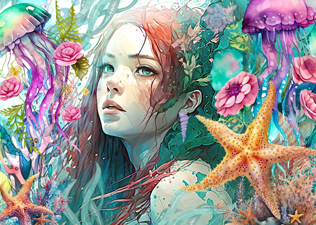 'Siren Song' Poster by Catriona Crehan | Displate