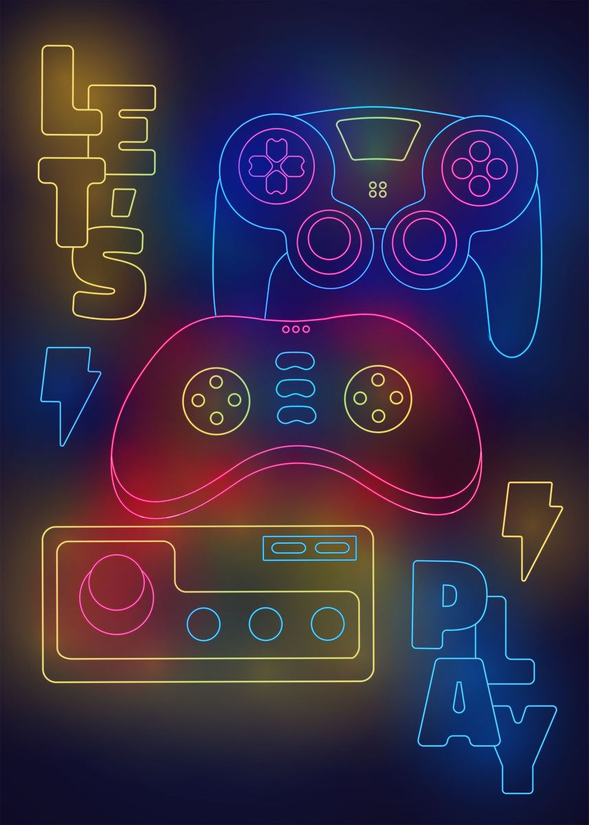 'Gaming Hobby Joystick' Poster by Cool Worker | Displate