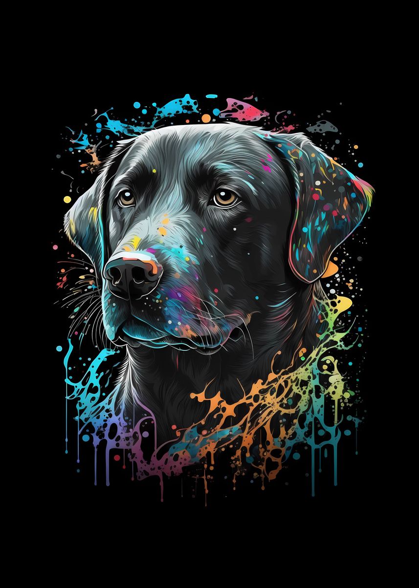 'Labrador Retriever' Poster, picture, metal print, paint by Uber ...