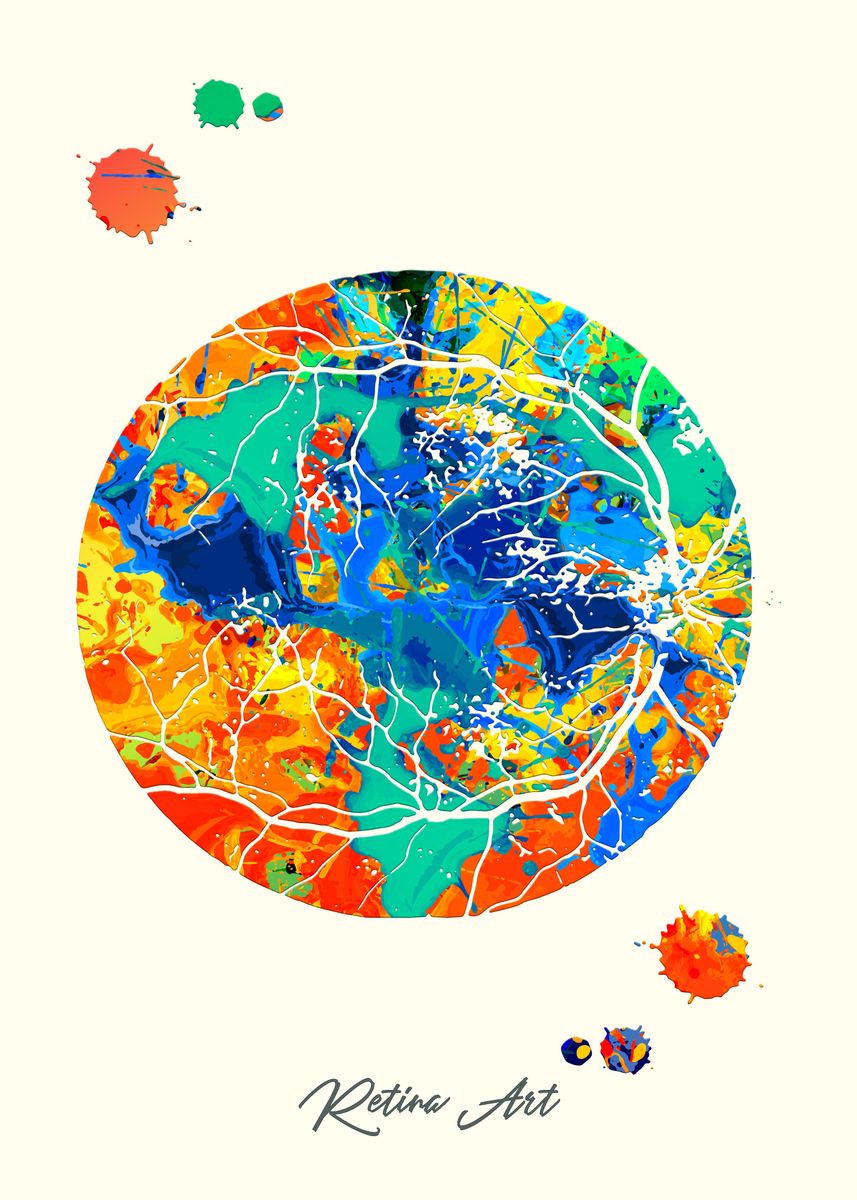 'Retina Art' Poster by Vincent Vorce | Displate