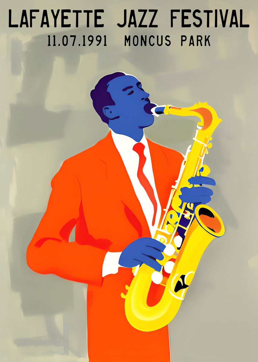 'Lafayette Jazz Festival' Poster by BluePinkPanther | Displate