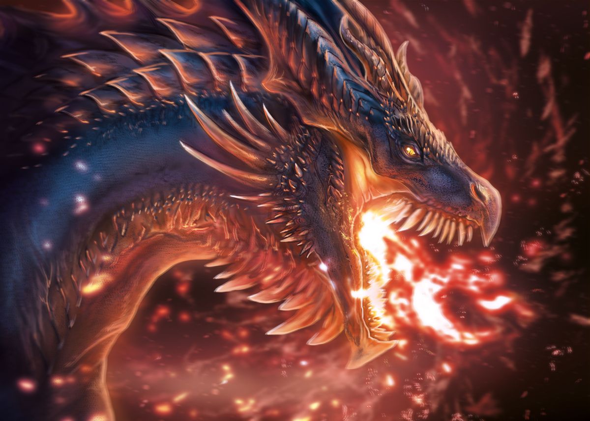 'Firefang' Poster by Isvoc | Displate