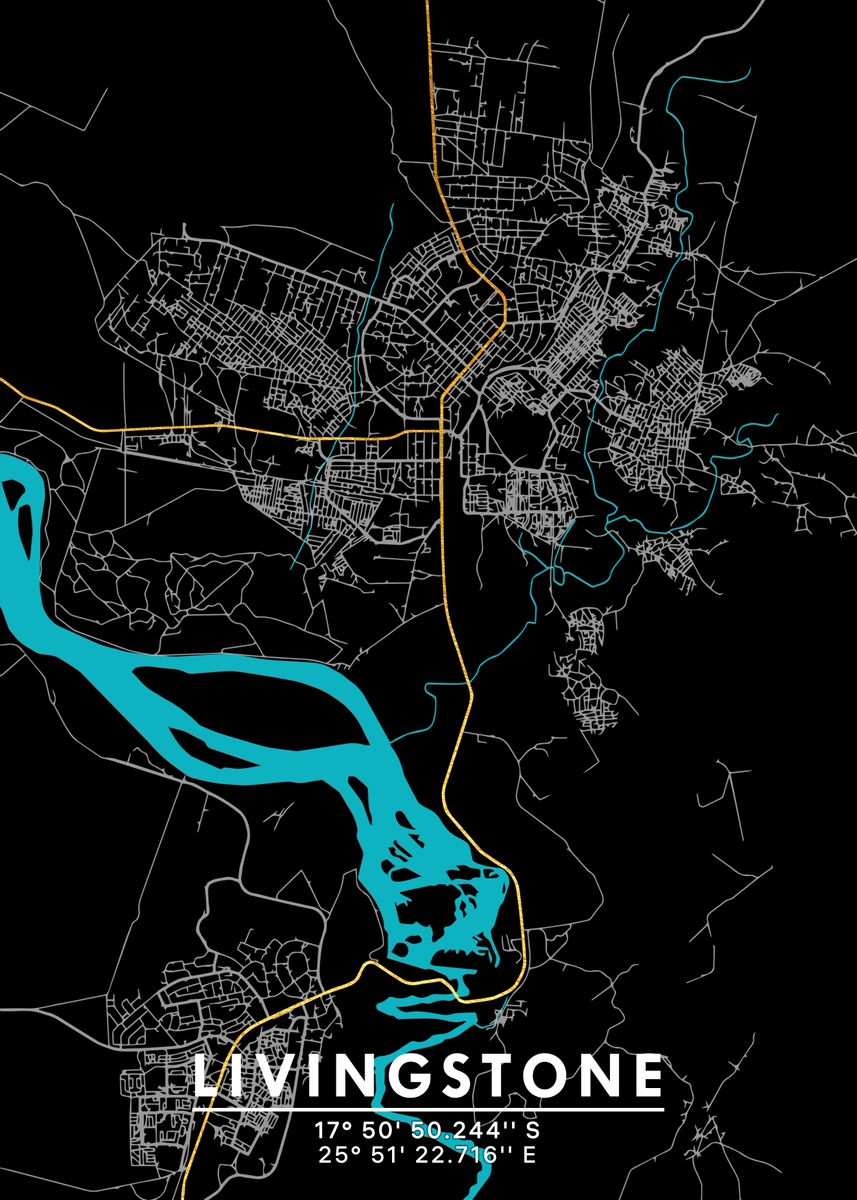 'Livingstone Zambia' Poster, picture, metal print, paint by Clayborne ...