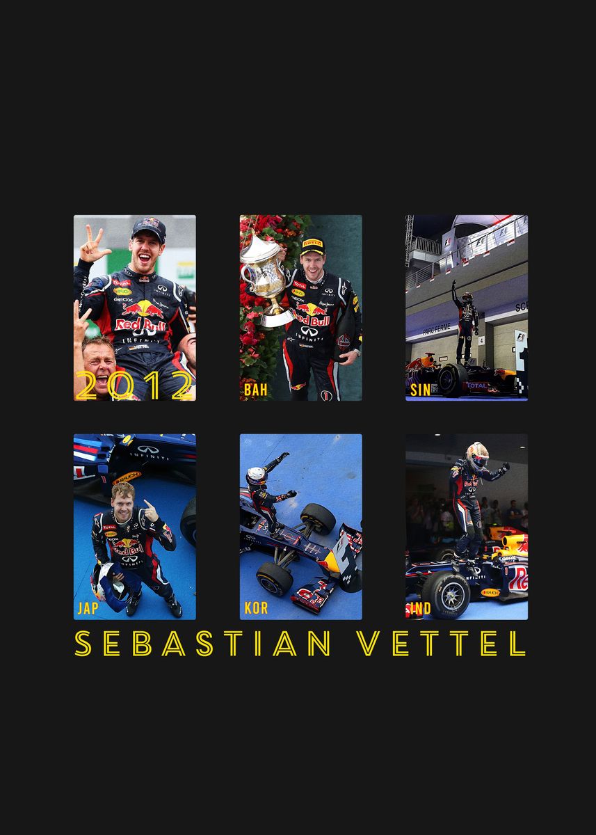'Sebastian Vettel ' Poster by Sierra Sarah | Displate