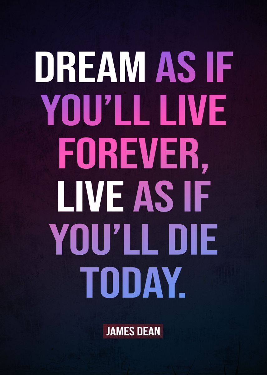 'Retro Simple Quote' Poster, picture, metal print, paint by Oliver Qo ...