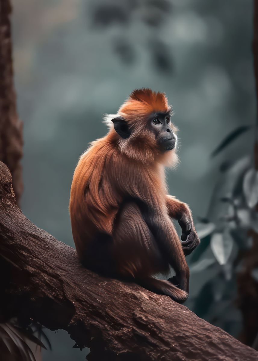 'Inquisitive monkey' Poster, picture, metal print, paint by Zooscape ...