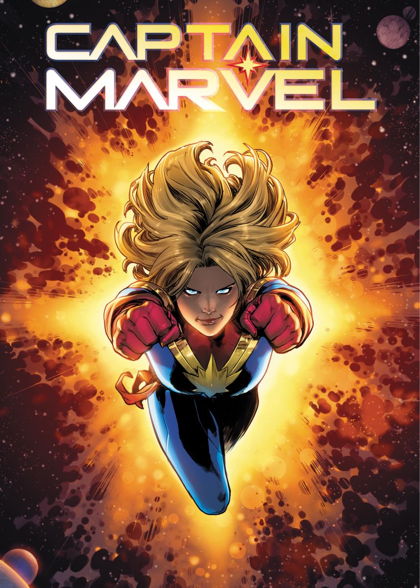 'Captain Marvel Vol 10' Poster, picture, metal print, paint by Marvel ...