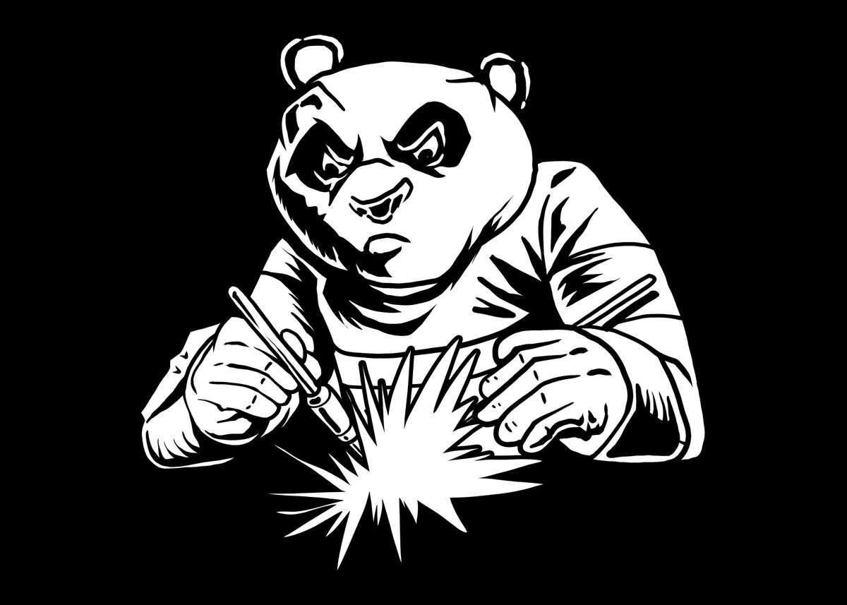 'Welding Welder Bear' Poster by BobbyBubble | Displate