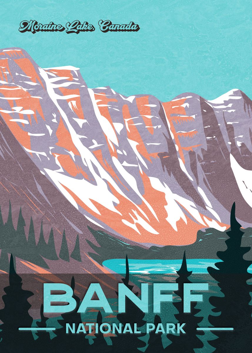 'Banff National Park' Poster by Jordan Holmes | Displate