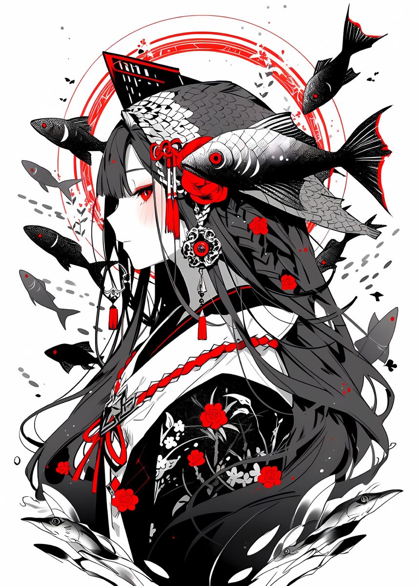 'Mermaid Fish Dainty' Poster by Ramiyah Knutsonedy | Displate