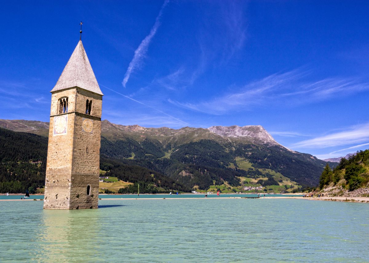 'Resia Lake' Poster by Matteo Franzi | Displate