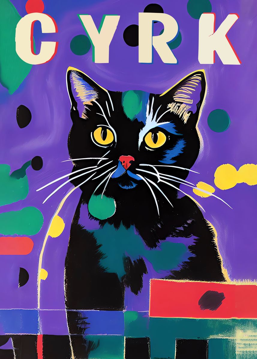 'Vintage Polish Circus Cyrk' Poster by BluePinkPanther | Displate