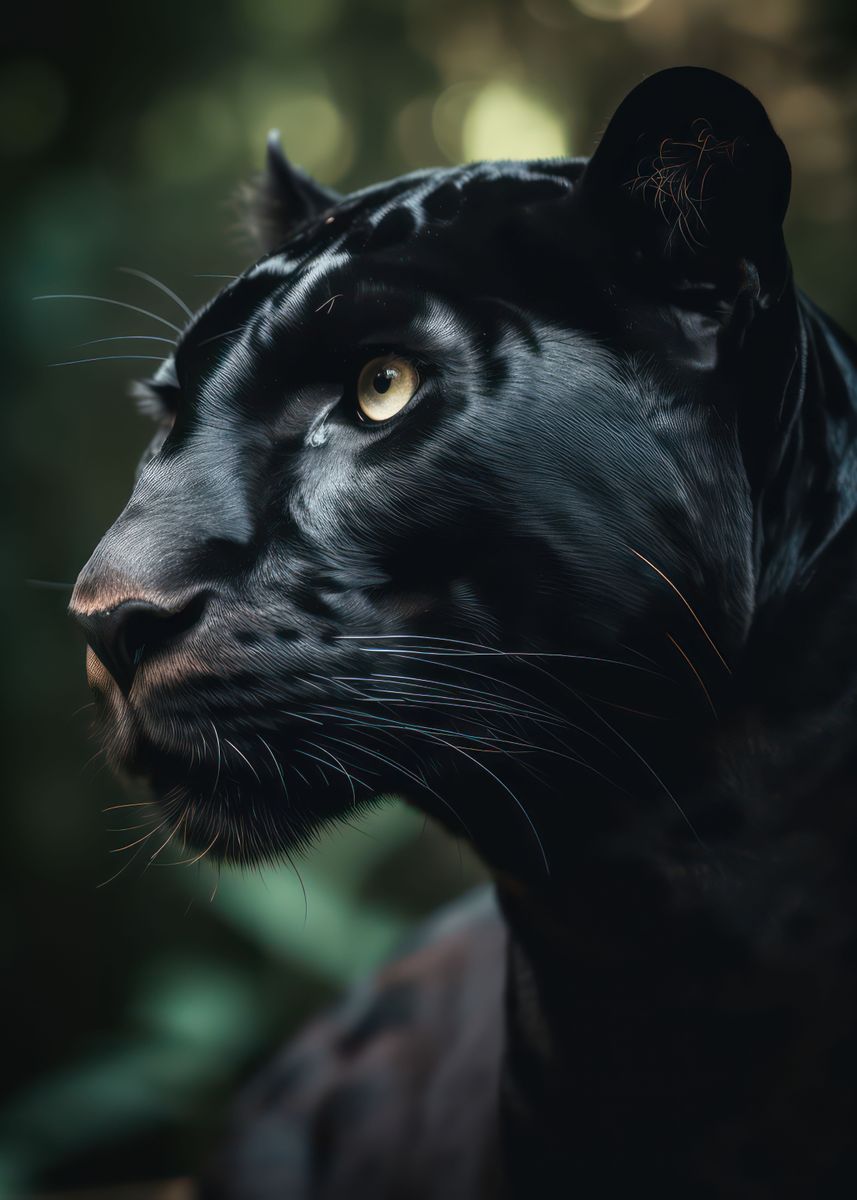 'Graceful panther' Poster, picture, metal print, paint by Zooscape ...