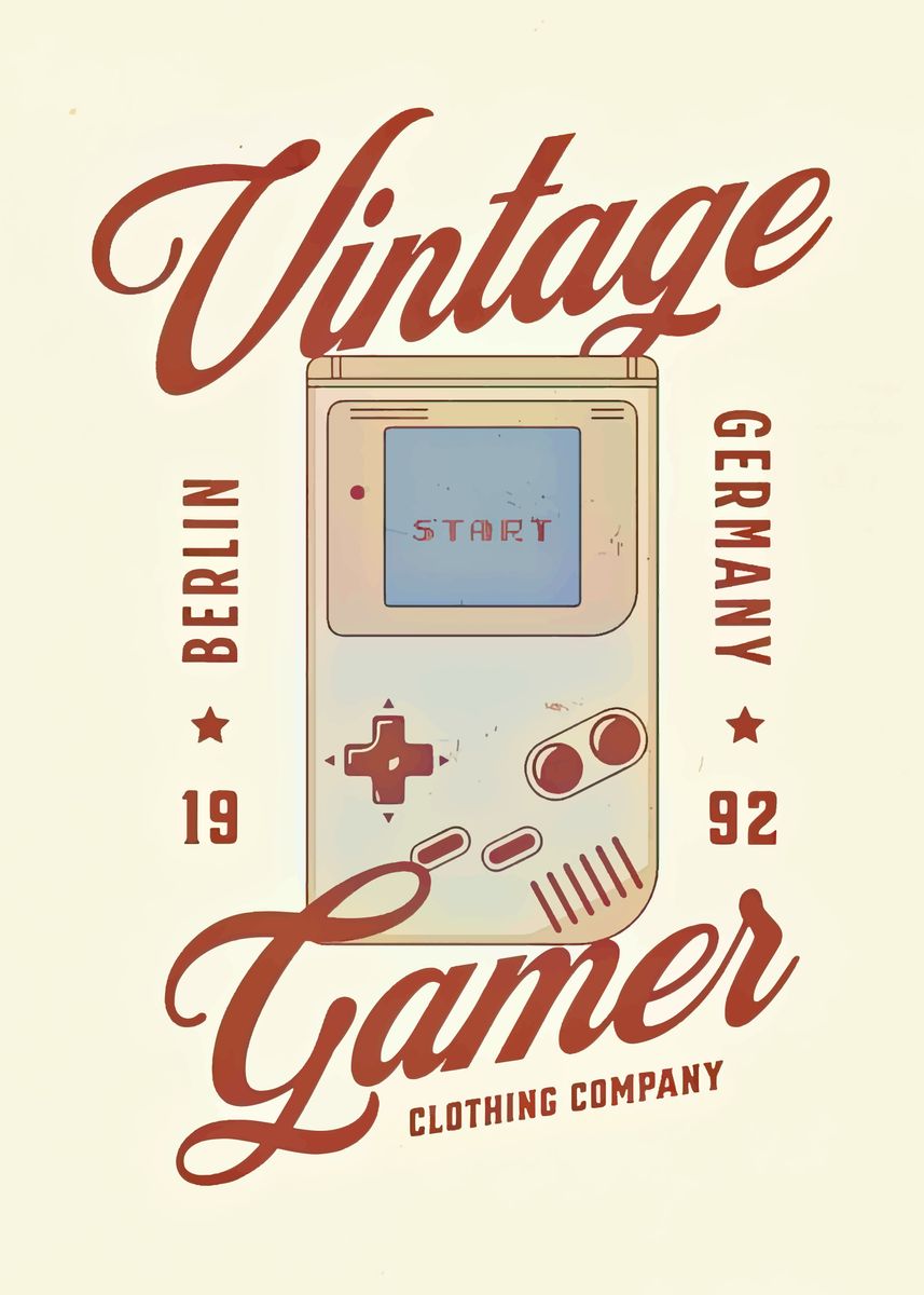 'Vintage Gamer' Poster by achmed cheirien | Displate
