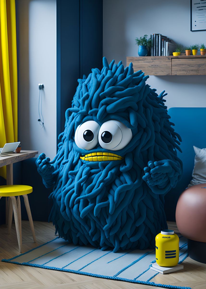 'Funny and kind mascot' Poster, picture, metal print, paint by NAMA ...