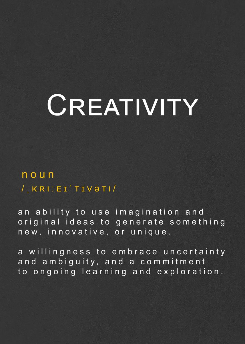 'Motivational Creativity' Poster, picture, metal print, paint by ...