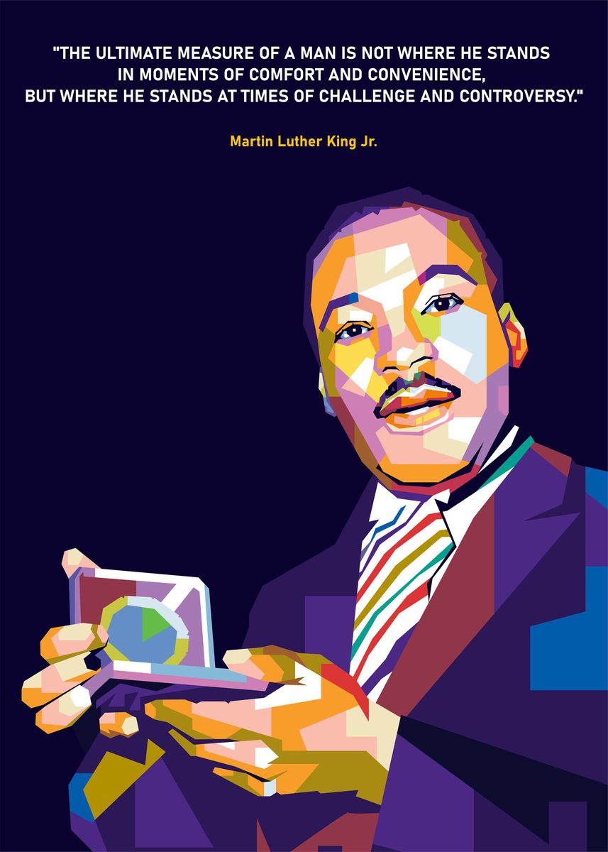 'Martin Luther King Jr' Poster, picture, metal print, paint by Ananda ...