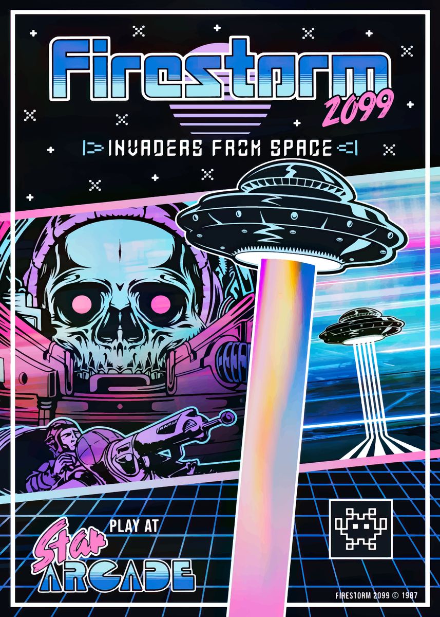 'Firestrom 2099 game' Poster, picture, metal print, paint by achmed ...