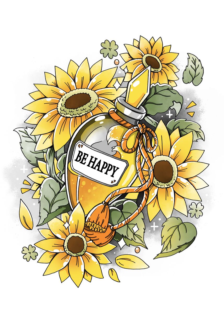 'Happy potion' Poster, picture, metal print, paint by Valentina Fabbri ...