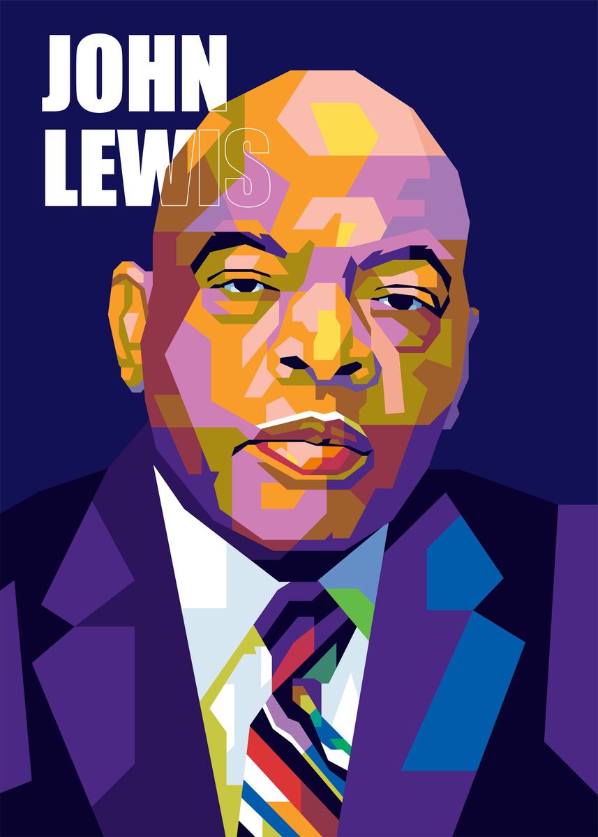 'John Robert Lewis' Poster by Erick Sato | Displate
