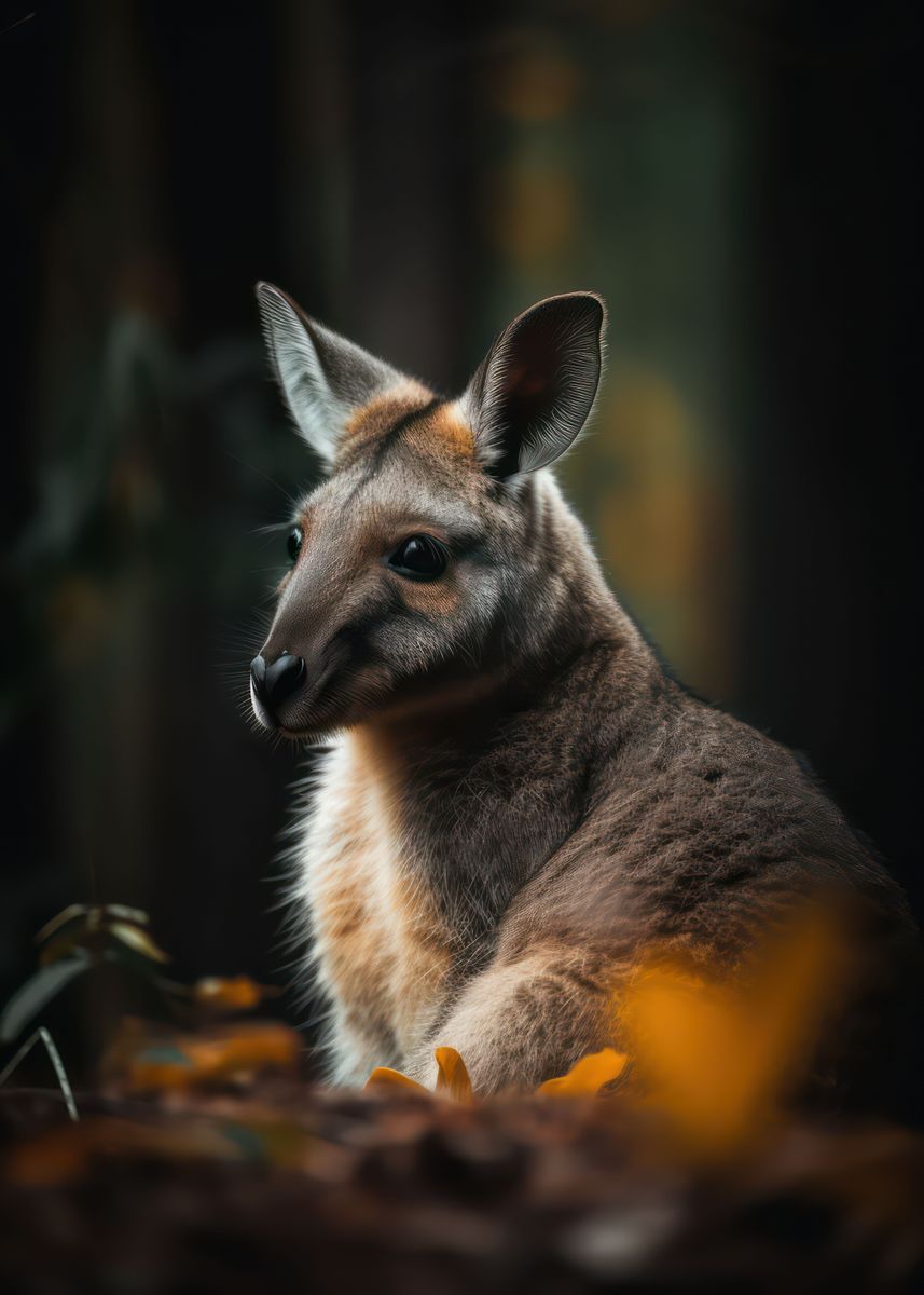 'Graceful wallaby' Poster by Zooscape Wildlife | Displate