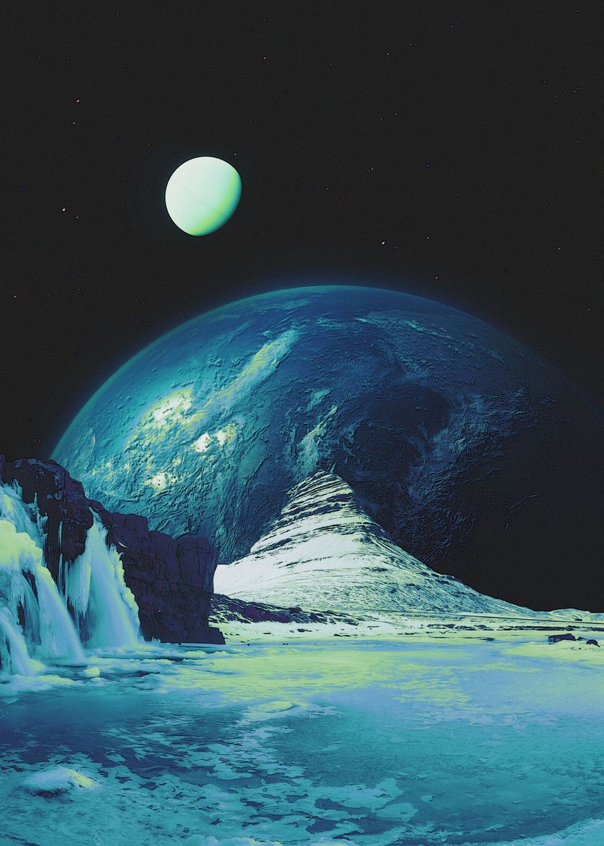 'Glacial Odyssey' Poster, picture, metal print, paint by Jess Gaspar ...