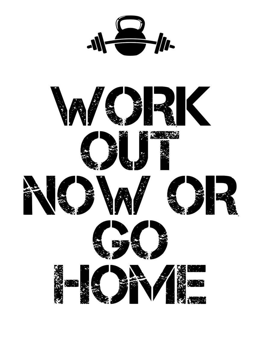 'WORK OUT' Poster by WE ART | Displate