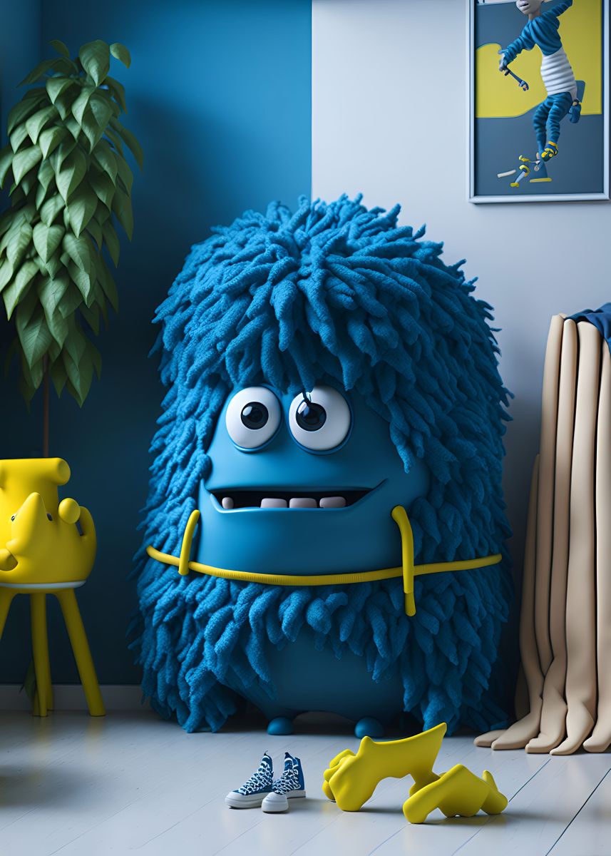 'Funny and kind mascot' Poster, picture, metal print, paint by NAMA ...